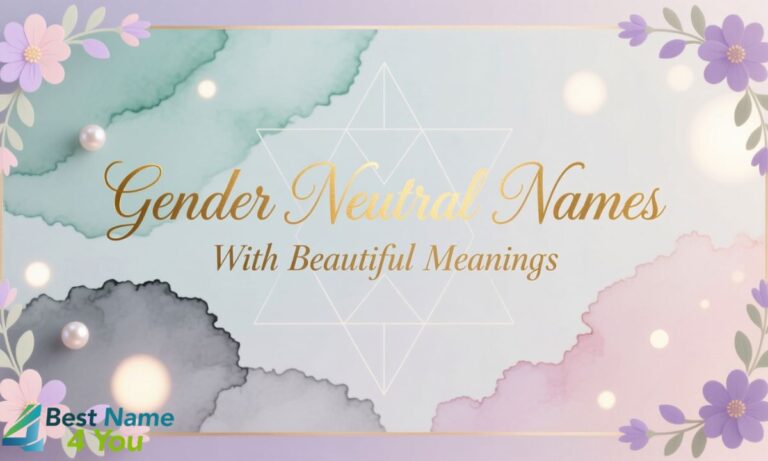 235+Gender Neutral Names With Beautiful Meanings